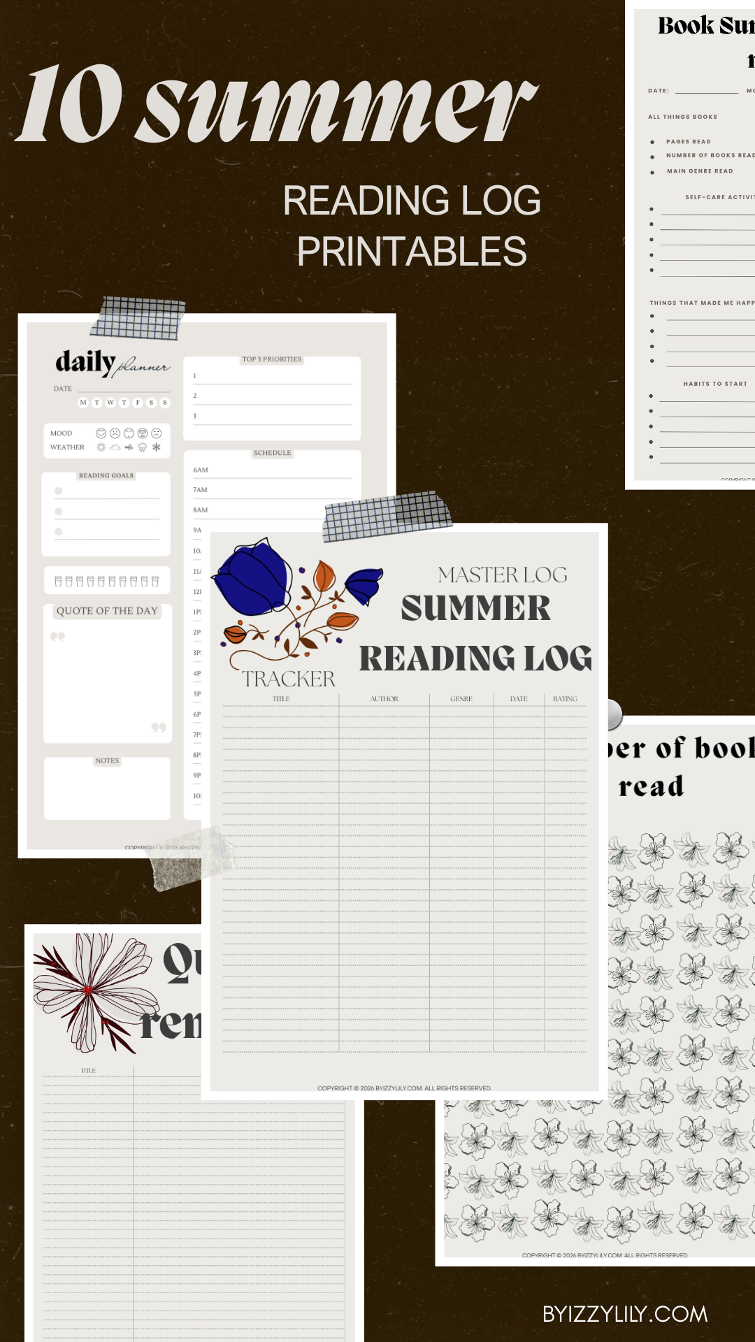Why the Summer Reading Log is Actually Elite (+ Free Printable ...